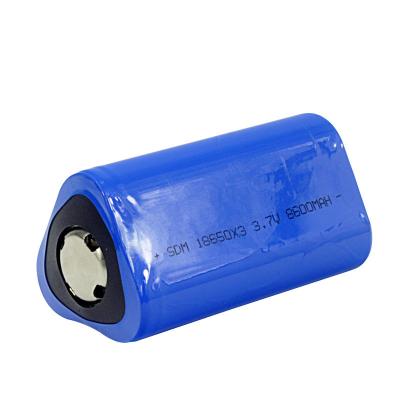 China Custom 18650 Lithium Ion Battery Pack 3.7V 8600mAh Rechargeable for Instrumentation for sale