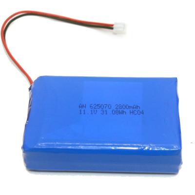 China IEC62133 Certified 11.1V 2800mAh Li Polymer Battery Pack for Fixed-wing Planes for sale