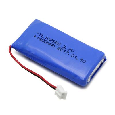 China Custom 3.7V 1400mAh Rechargeable Lithium Polymer Battery for Small Security Cameras IEC62133 for sale
