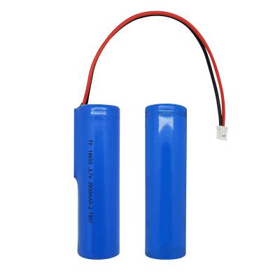 China Custom 18650 Li-ion Battery Pack 3.7V 2000mAh 7.4Wh Rechargeable for Bluetooth Speakers UN38.3 for sale