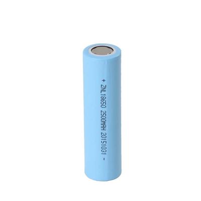 China Custom 18650 Lithium Ion Battery 2500mAh 3.7V Rechargeable Cell for Power Banks IEC62133 for sale