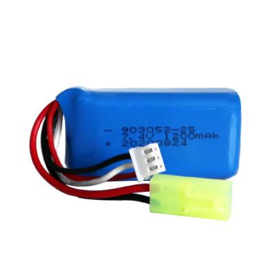 China Custom 7.4V 1200mAh LiPo Battery Pack UN38.3 Certified for RC Cars OEM ODM for sale