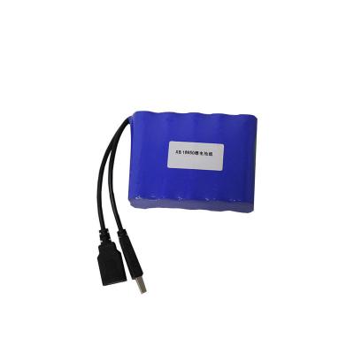 China Custom 18650 Lithium Ion Battery Pack 3.7V 2000mAh IEC62133 Certified Rechargeable for LED Lights for sale