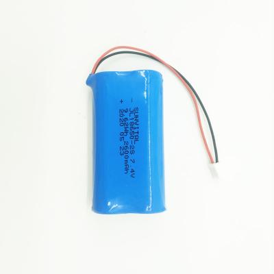 China Rechargeable 18650 Lithium Ion Battery Pack 7.4V 2600mAh for LED Lights Customizable for sale