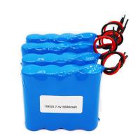 China 7.4V 5000mAh 18650 Lithium Ion Battery Pack 2S2P ROHS Certified Customizable for sale