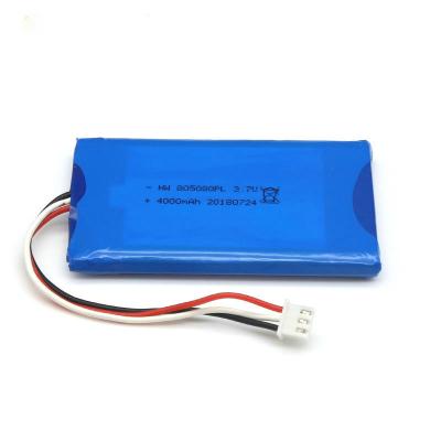 China Custom 4000mAh 3.7V Lithium Polymer Battery Pack UN38.3 Certified for Bluetooth Speaker for sale