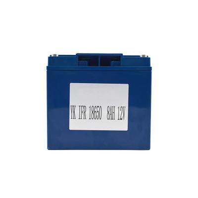 China 12V 8Ah LiFePO4 Battery Pack 18650 Lithium Ion Deep Cycle Battery with Screw Terminals for sale