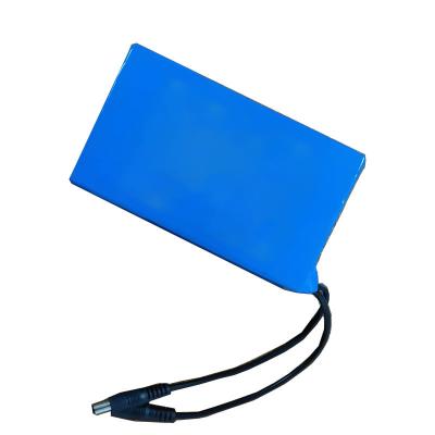 China 12.8V 6Ah LiFePO4 Battery Pack 18650 Lithium Ion with DC Connector for LED Lights for sale