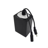 China 7.4V 6000mAh 18650 Lithium Battery Pack Metal Case Dual DC Port for Solar Power Systems for sale