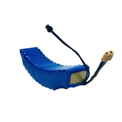 China Custom Curved 18650 Lithium Battery Pack 36V 20Ah with XT60 Connector for Electric Vehicles for sale