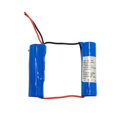 China Custom 7.4V 2500mAh 18650 Lithium Ion Battery Pack 2 Cell Series for Portable Electronics for sale