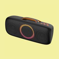 China Black Waterproof Outdoor Party Speaker with 40W Driver Battery Power Source 7.2V 2500mAh Capacity IPX4 for sale