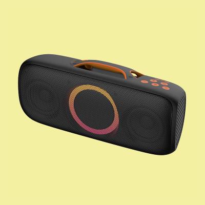 China Black Waterproof Outdoor Party Speaker with 40W Driver Battery Power Source 7.2V 2500mAh Capacity IPX4 for sale
