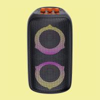 China Black Bluetooth V5.3 Outdoor Party Speaker with Battery 4\u03a9 Impedance ABS Iron for sale
