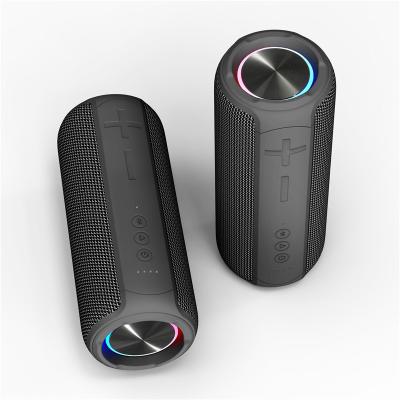 China For Professional Outdoor Portable Waterproof RGB LED Wireless Speaker Built-in Mic Party Computer Mobile Phone Compatible for sale