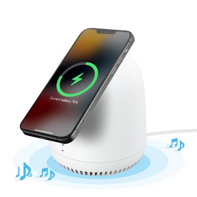 China Portable Mini Wireless Charger Speaker 5W With 20KHz Frequency for sale