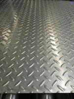 China 8M Checkered Stainless Steel Sheet Metallic Diamond Pattern Metal for sale