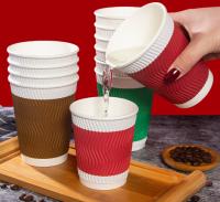 China Double Layer Insulated Leak Proof Food Grade Paper Cup for Hot Beverages for sale
