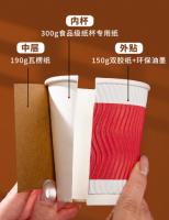 China Double Layer Insulated Leak Proof Food Grade Paper Cup for Hot Beverages for sale