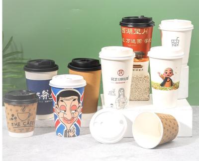 China Double Layer Insulated 360 Full Color Printing Thickened Leak Proof Paper Cup for sale
