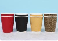 China Double Layer Corrugated Insulated Thickened Food Grade Leak Proof Paper Cup for sale