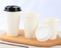 China Single Wall Paper Coffee Cup Custom Logo Eco Friendly Leak Proof Hot Drink for sale