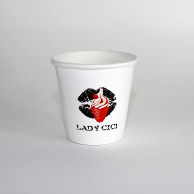 China FDA Food Grade 50ml Custom Sampling Cup Full Surface Logo Printing For Brand Promotion for sale