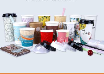 China Custom thick wall paper cups with high definition printing and flexible branding options for hot beverages for sale