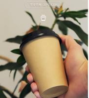 China Custom Thick-Wall Leak Proof Biodegradable Coffee Paper Cups for Takeaway Hot Drinks for sale