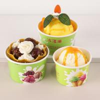 China Thickened Leak-Proof Customizable Lidded Ice Cream Cup for Dessert Sundaes and Takeaway for sale