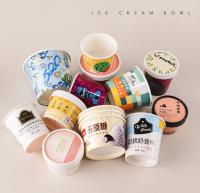 China Thickened Anti-Deformation Leak-Proof Paper Bowl with Heat Insulation for Ice Cream and Desserts for sale