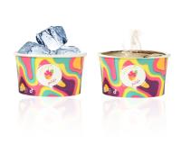 China Thickened Double PE Coated Paper Bowl Food Grade Disposable Bowl For Ice Cream And Yogurt for sale