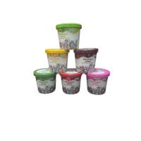 China Custom Printed Eco Friendly Ice Cream Cups Biodegradable with Dual Lid Options for sale