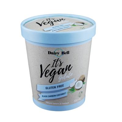 China Double Layer PE Coated Thickened Disposable Ice Cream Cup With Leak Proof Lids for sale