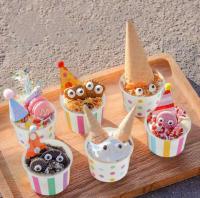 China Double PE Coated Biodegradable Ice Cream Cups Leak Proof for Commercial Desserts for sale