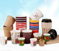 China Food Grade Leak Proof Paper Bowls Ice Cream Cups with Custom Logo for Professional Packaging for sale