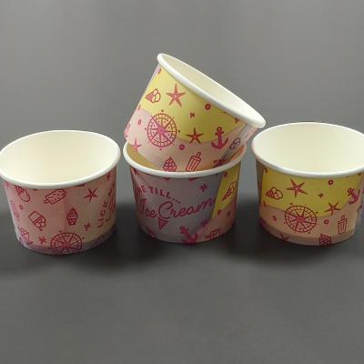 China Food Grade Leak Proof Paper Bowls Ice Cream Cups with Custom Logo for Professional Packaging for sale