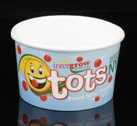 China Eco-Friendly Leak-Proof Paper Bowls with Custom Logo Printing for Ice Cream and Frozen Desserts for sale