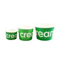 China Disposable Eco Friendly Paper Bowl with Double PE Coating for Ice Cream and Custom Logo Printing for sale