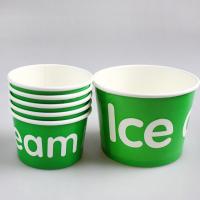 China Disposable Eco Friendly Paper Bowl with Double PE Coating for Ice Cream and Custom Logo Printing for sale