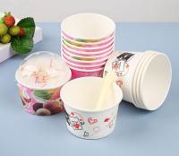 China Eco Friendly Leak Proof Custom Logo Disposable Ice Cream Cup And Bowls for sale