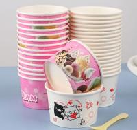China Eco Friendly Leak Proof Custom Logo Disposable Ice Cream Cup And Bowls for sale