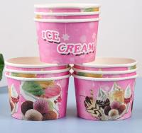 China Eco Friendly Leak Proof Custom Logo Disposable Ice Cream Cup And Bowls for sale