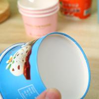 China Eco Friendly Ice Cream Paper Cups Food Grade Double PE Coating Custom Logo for sale