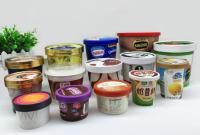 China Custom Double Layer PE Coated Biodegradable Disposable Ice Cups With Logo for sale