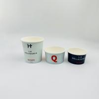 China 350gsm Thickened Double PE Coated Disposable Ice Cream Cup With Custom Logo for sale