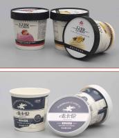 China Comprehensive Food Grade Paper Personalized Ice Cream Cups With HD Logo for sale