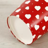 China Double PE Coated Disposable Ice Cream Cup With Leak Proof Rolled Edges for sale