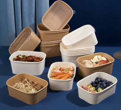 China 100% Food Grade Safety Kraft Paper Container Superior Leak Resistance Eco Friendly Biodegradable for sale
