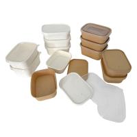 China 100% Food Grade Safety Kraft Paper Container Superior Leak Resistance Eco Friendly Biodegradable for sale
